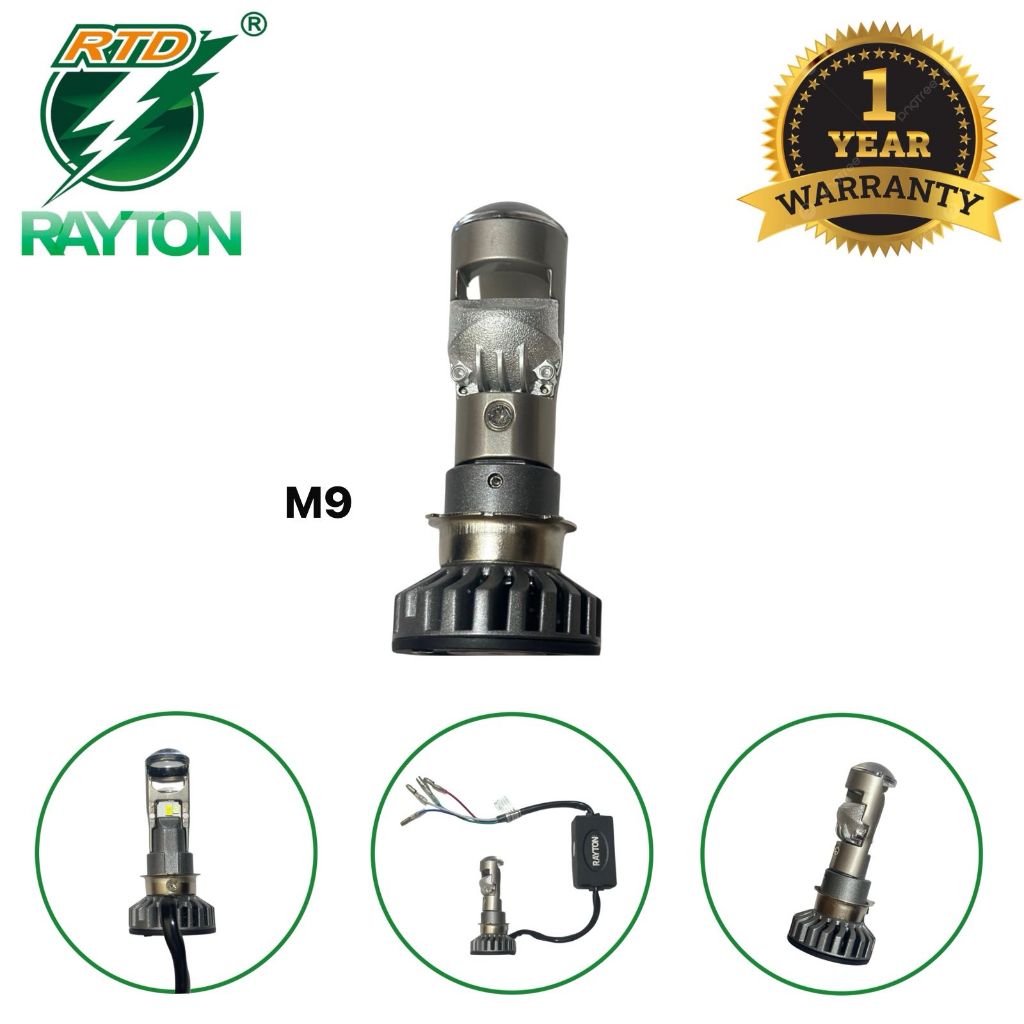 Jual RTD Rayton Mini Proji Led Otomotif Motor M9 40W Original Dengan ...