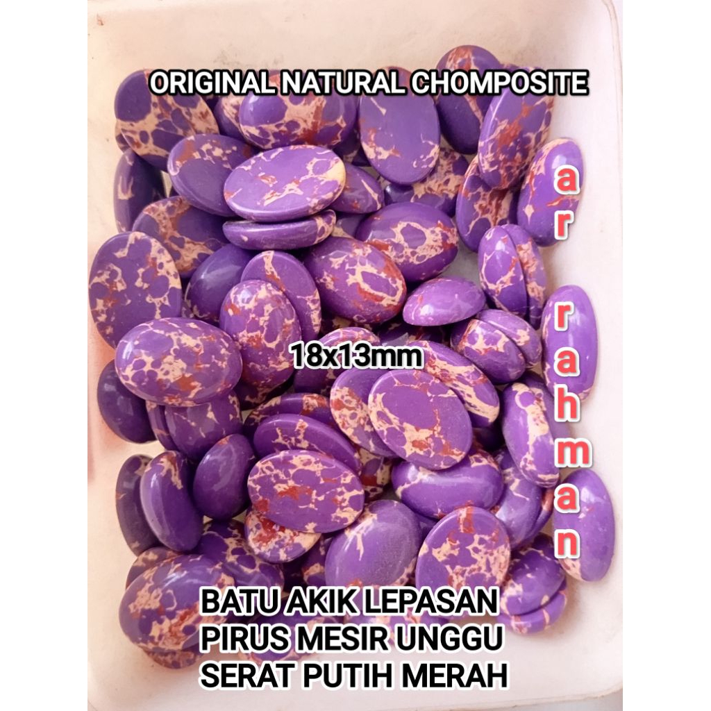 Jual 3 BUTIR BATU AKIK LEPASAN PIRUS MESIR UNGGU SERAT MERAH PUTIH ...