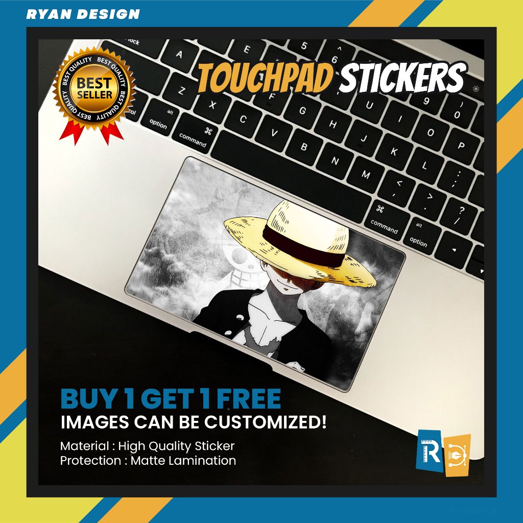 Jual Premium Garskin TouchPad Laptop Luffy Anime One Piece TrackPad ...