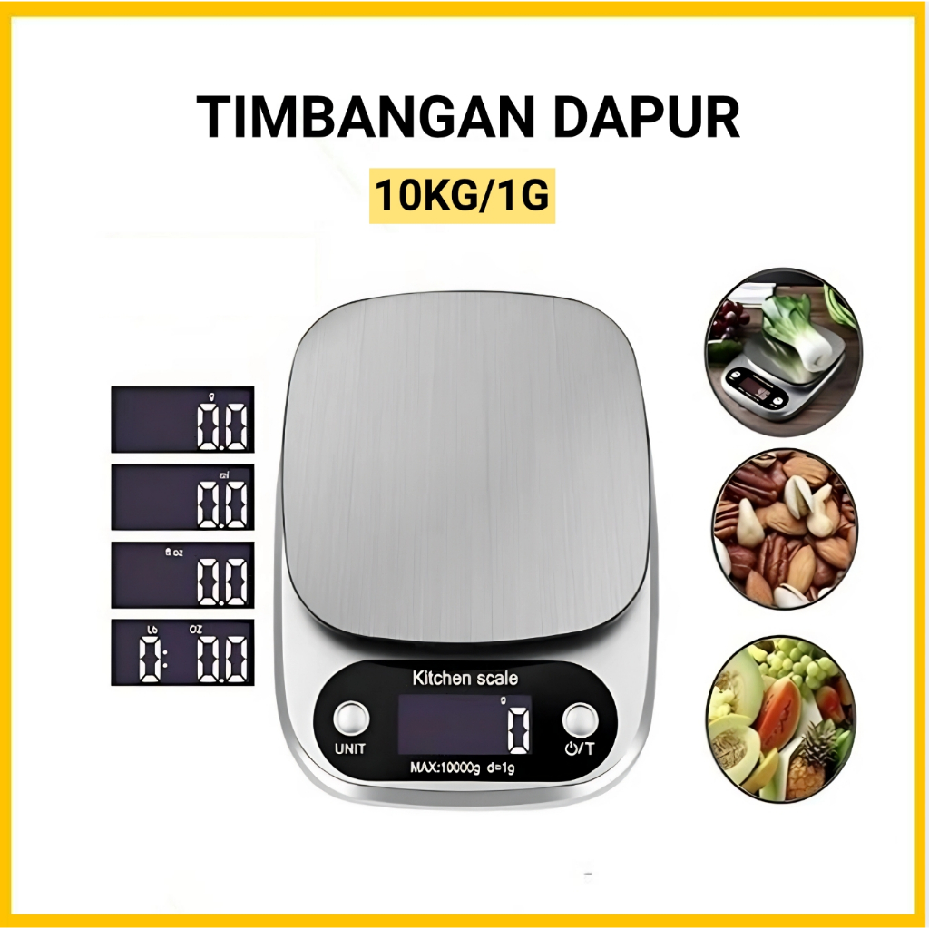 Jual Timbangan Digital 10kg Commercial Kitchen Scale Premium Quality ...