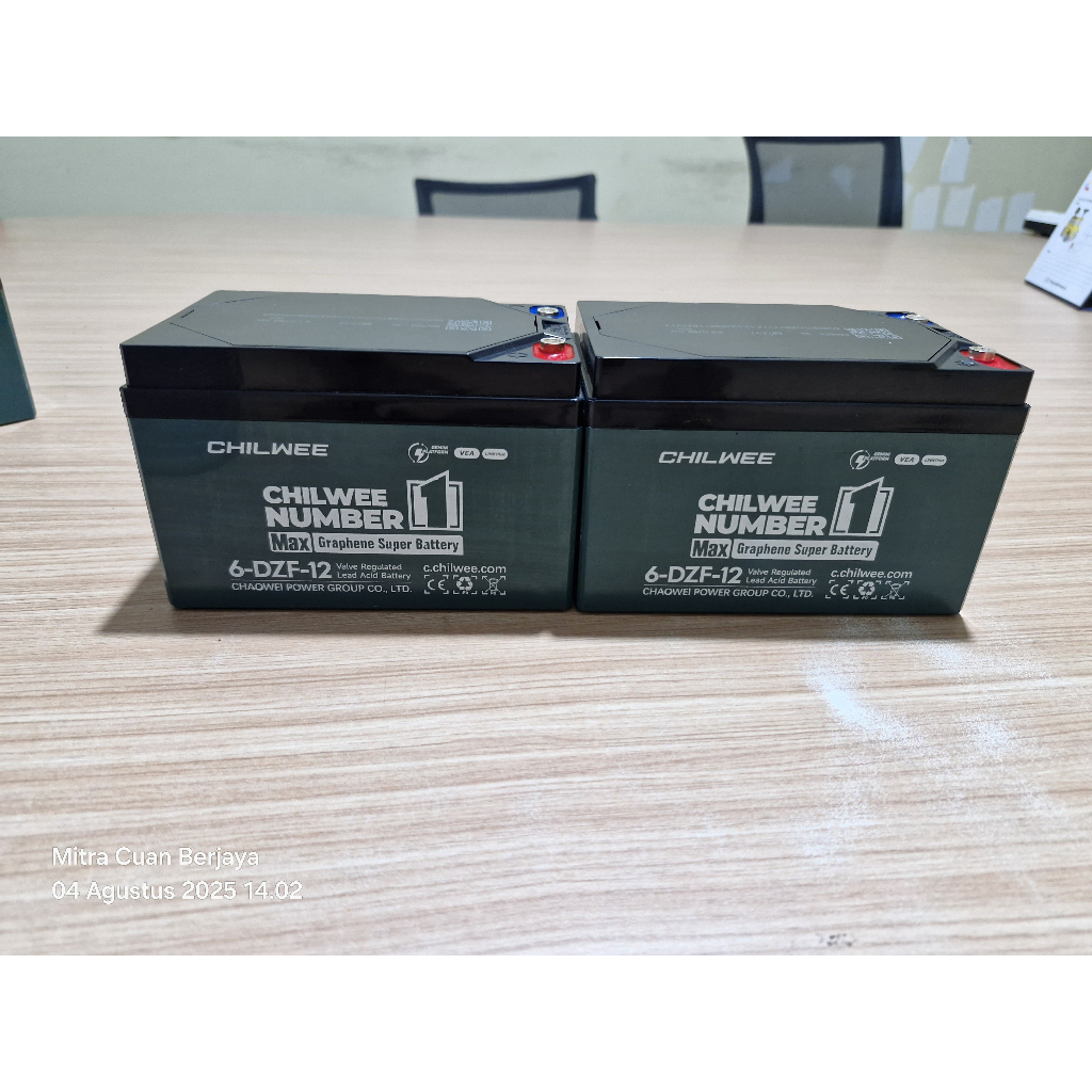 Jual Aki Chilwee 12 volt 12AH ORIGINAL bisa untuk semua sepeda listrik ...