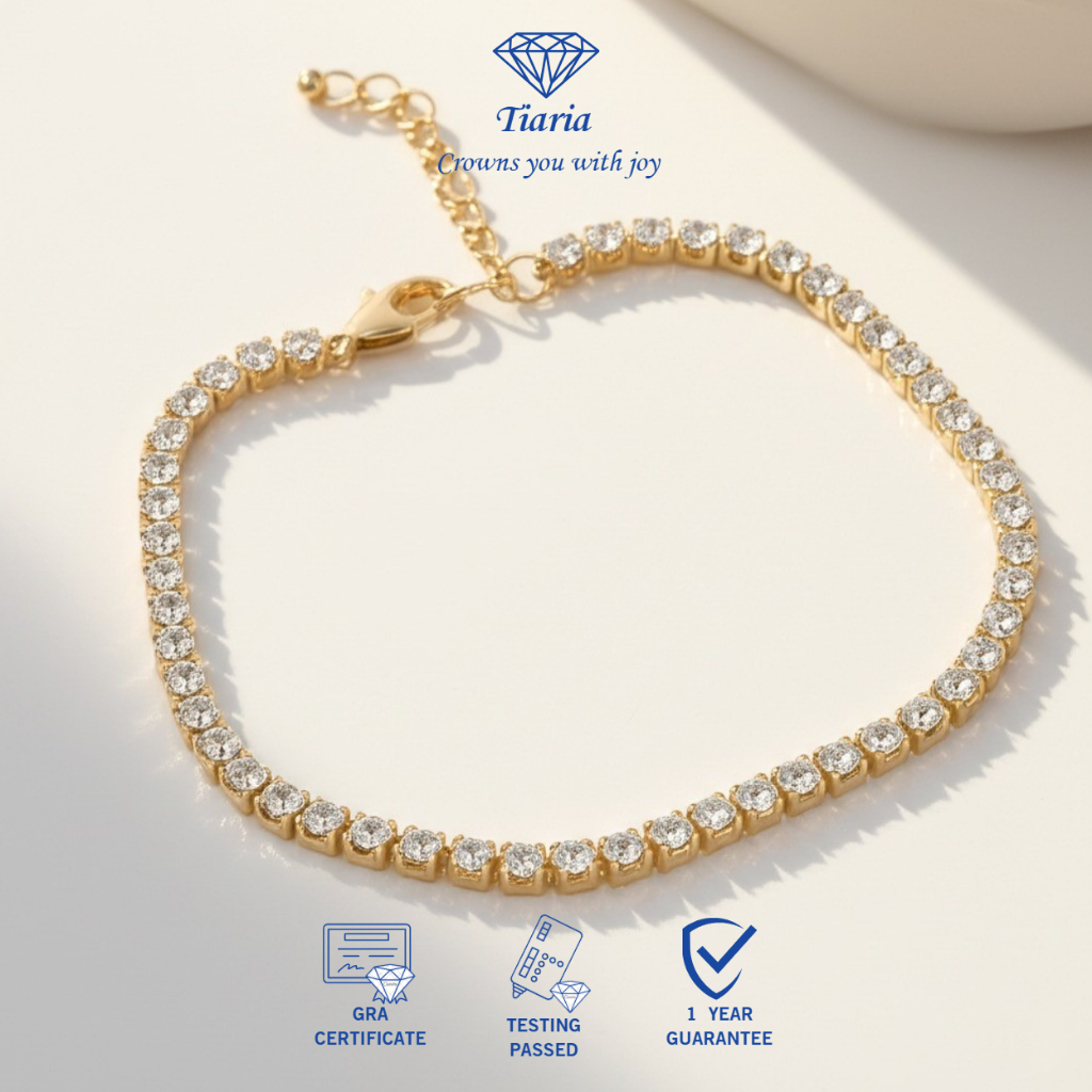 Jual Gelang Emas Titanium 950 Anti Karat Lapis Emas 8K - Aksesoris ...