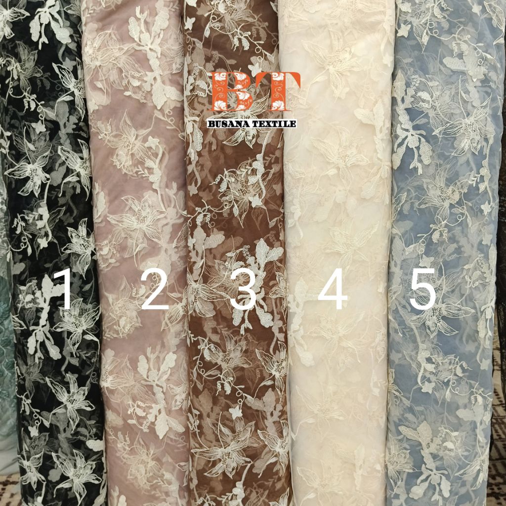Jual kain TILE BORDIR || harga per setengah mtr | Shopee Indonesia