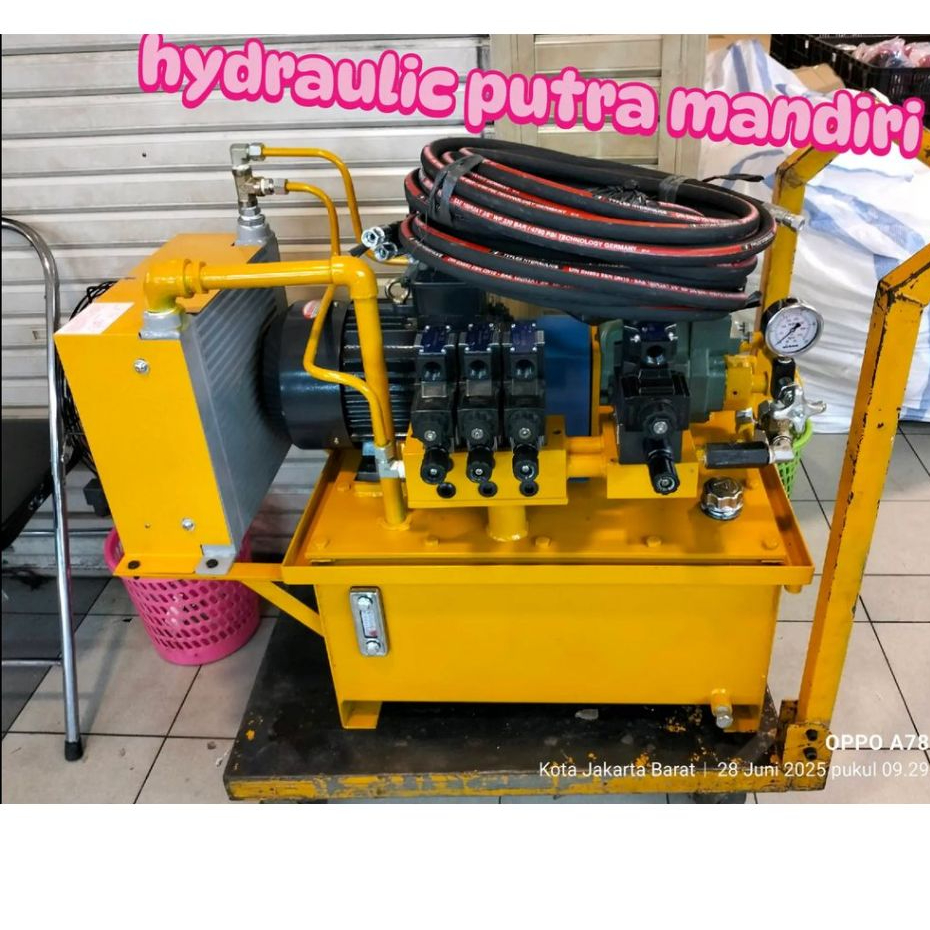 Jual Hydraulic Power Unit Horisontal 1HP 3 Phase Tank 30 Liter 2 ...