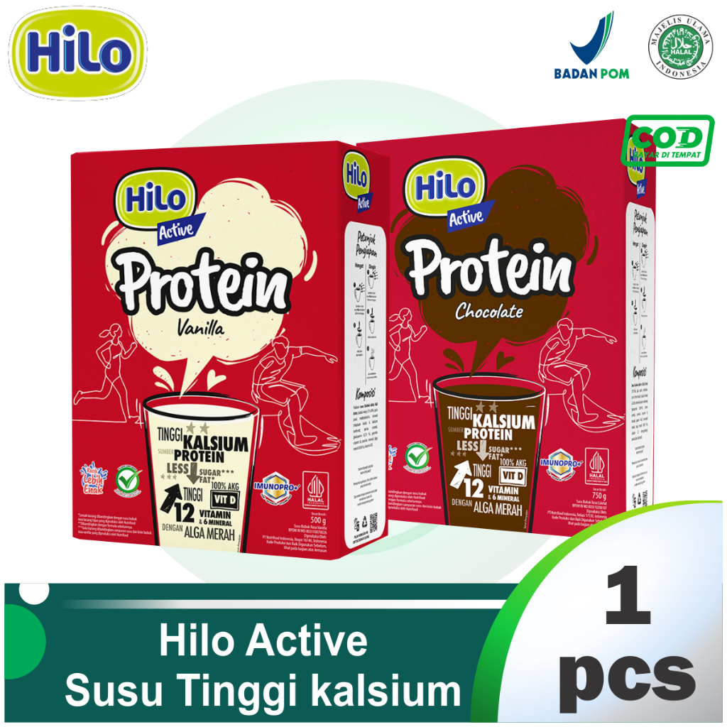 Jual HiLo Active 500 gram - Susu Tinggi Kalsium Rendah Lemak | Shopee ...