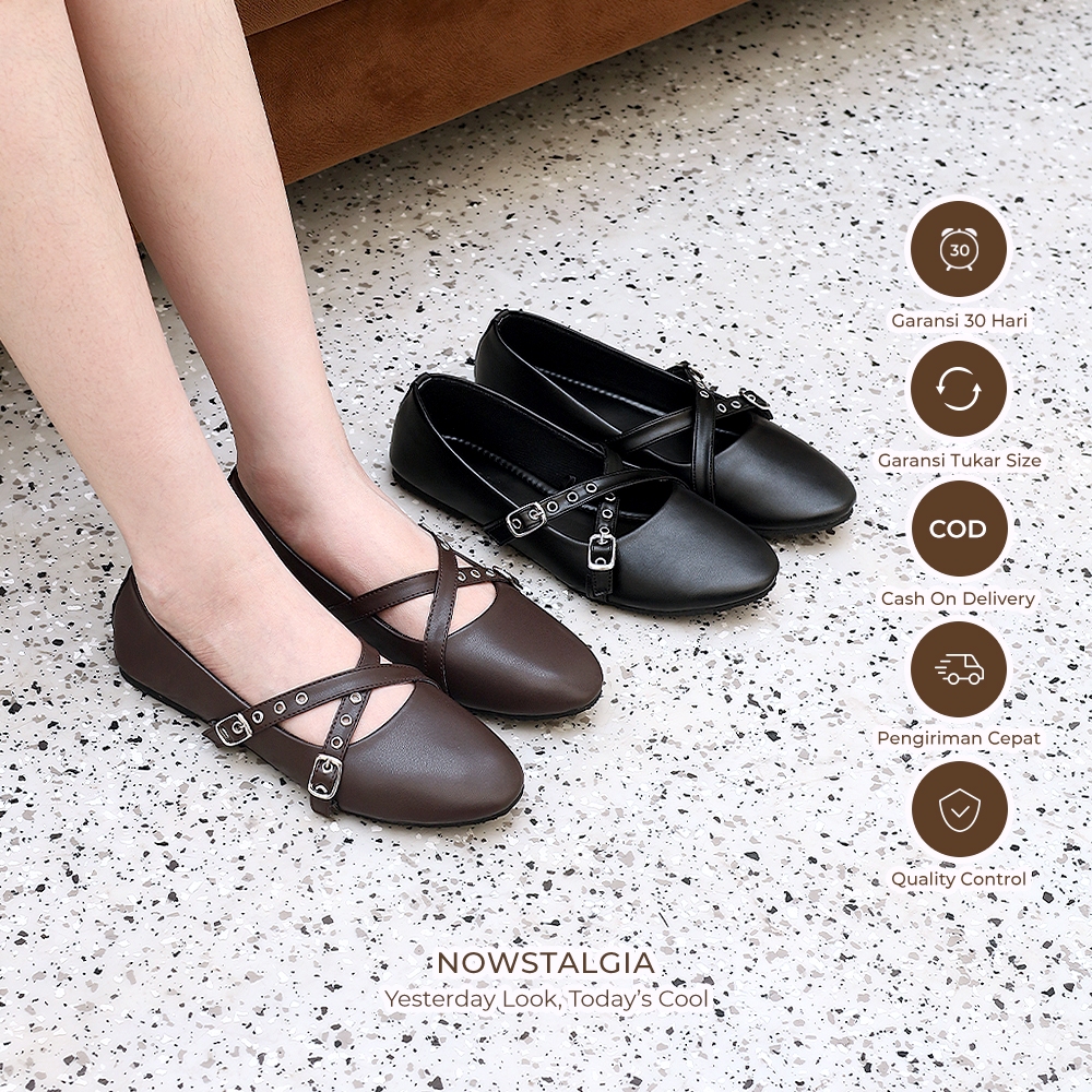 Jual WINOD - Femi Flatshoes Sepatu Wanita Kerja Slip On | Shopee Indonesia