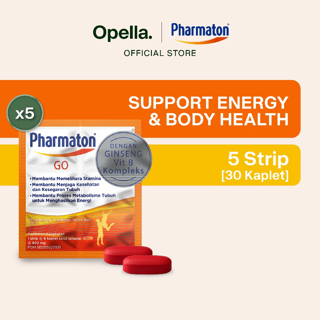 Jual Pharmaton GO 30 Capsules - Multivitamin Tambah Energi dan Daya Tahan Tubuh | Shopee Indonesia