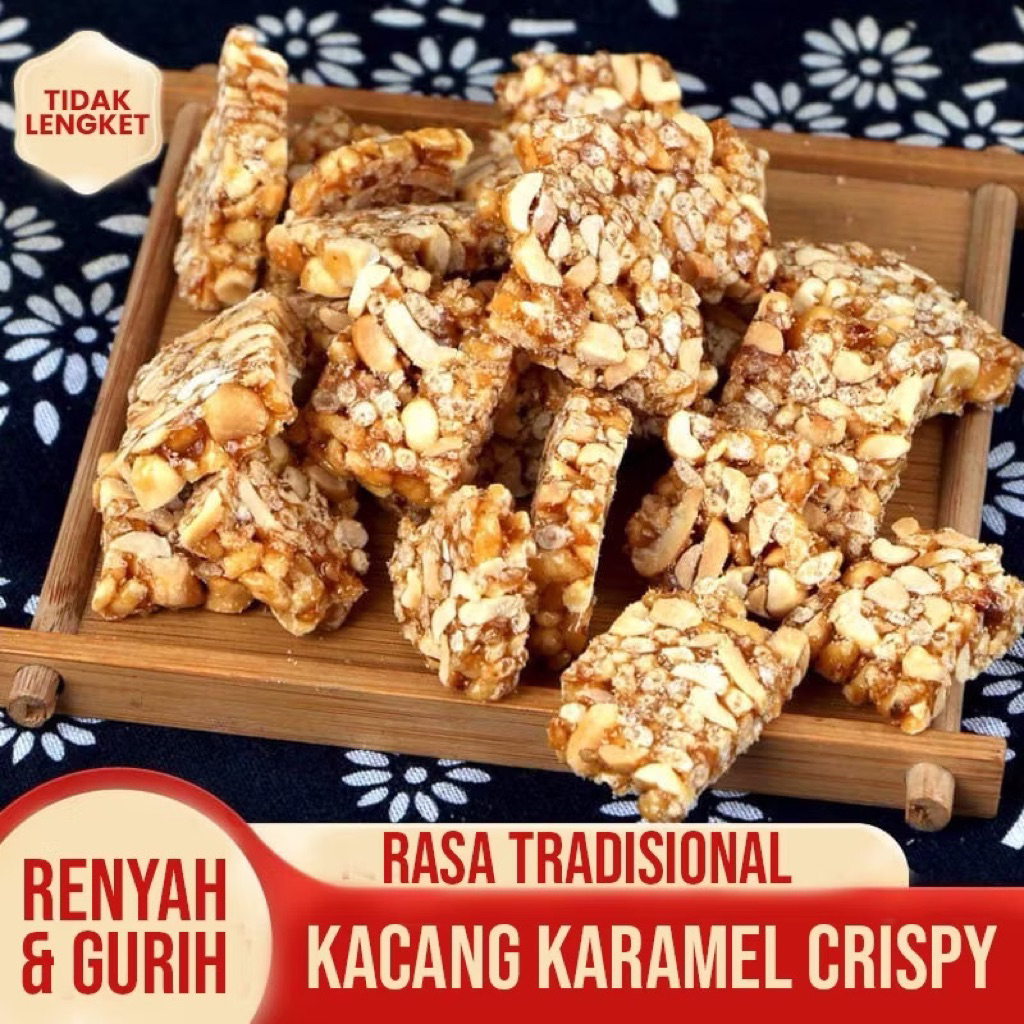 Jual KUE KACANG paket 250g Kue Kacang Caramel Crispy Dengan Cita Rasa ...