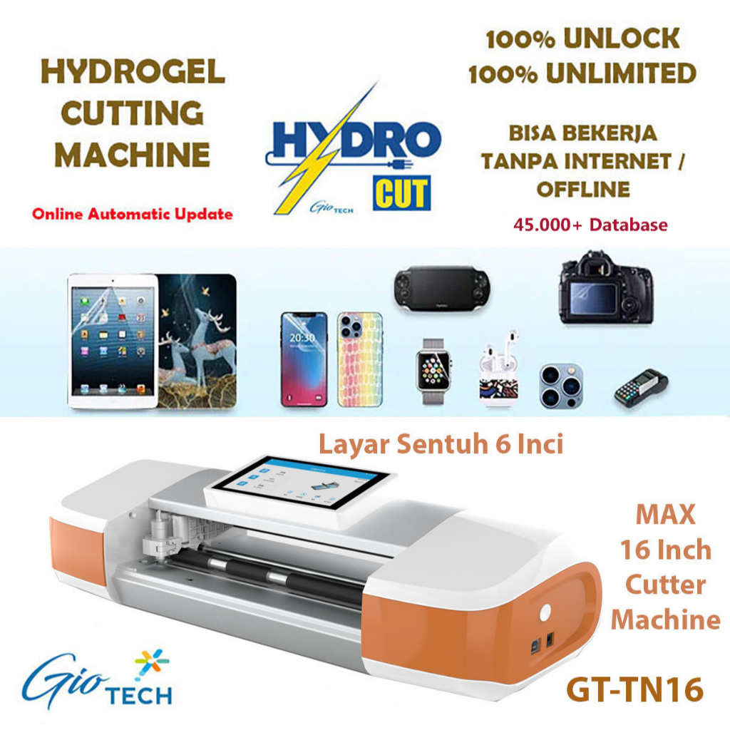 Jual GioTech TN-16 inch Mesin Potong Hydrogel UNLIMITED Anti Gores dan ...