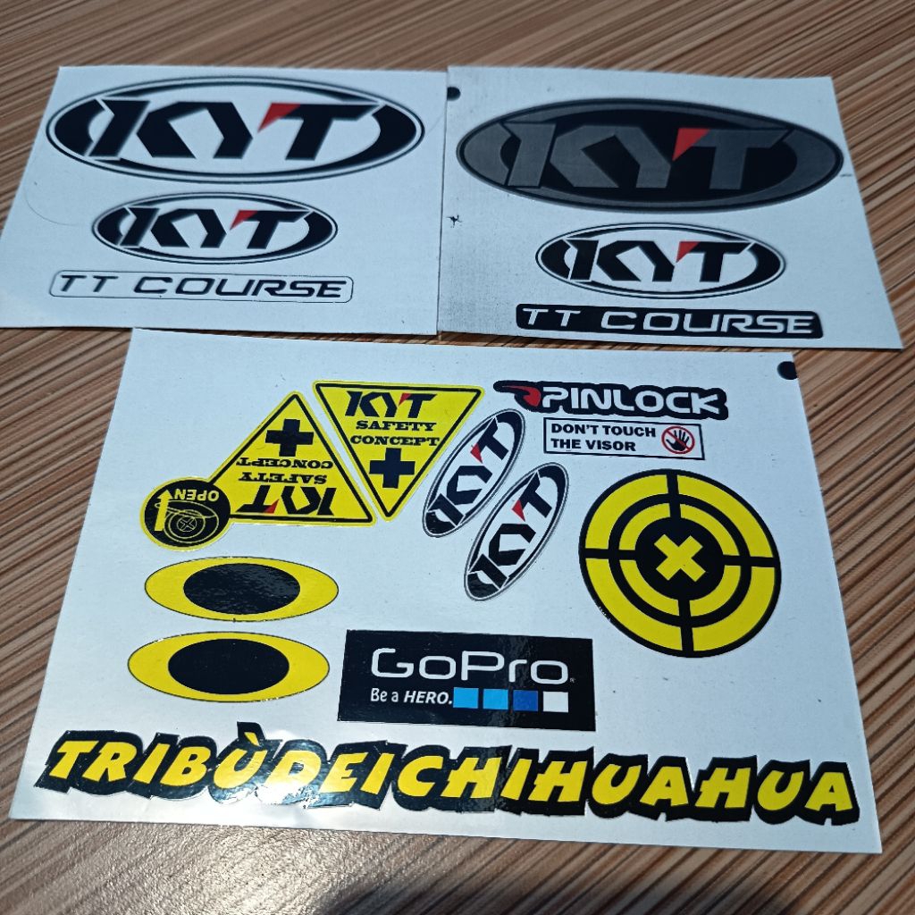 Jual STIKER KYT TT COURSE + STIKER VISOR KYT MODEL PRINYCUT | Shopee ...
