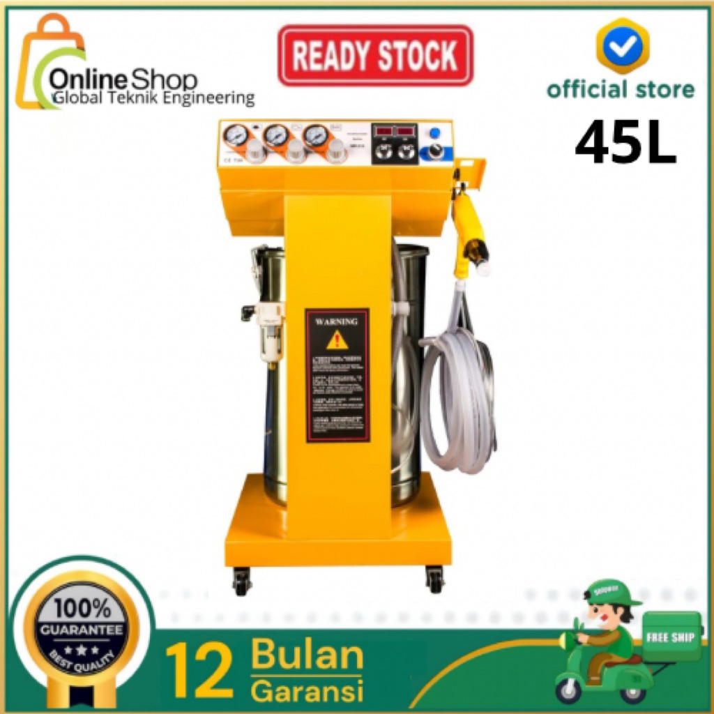 Jual Mesin powder coating 45L cat bubuk MR-216 mesin spray gun cat ...
