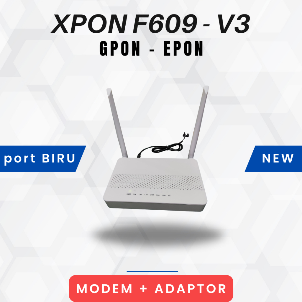 Jual XPON F609 V3 New + Adaptor - Modem Router ONT ONU OMCI GPON EPON ...