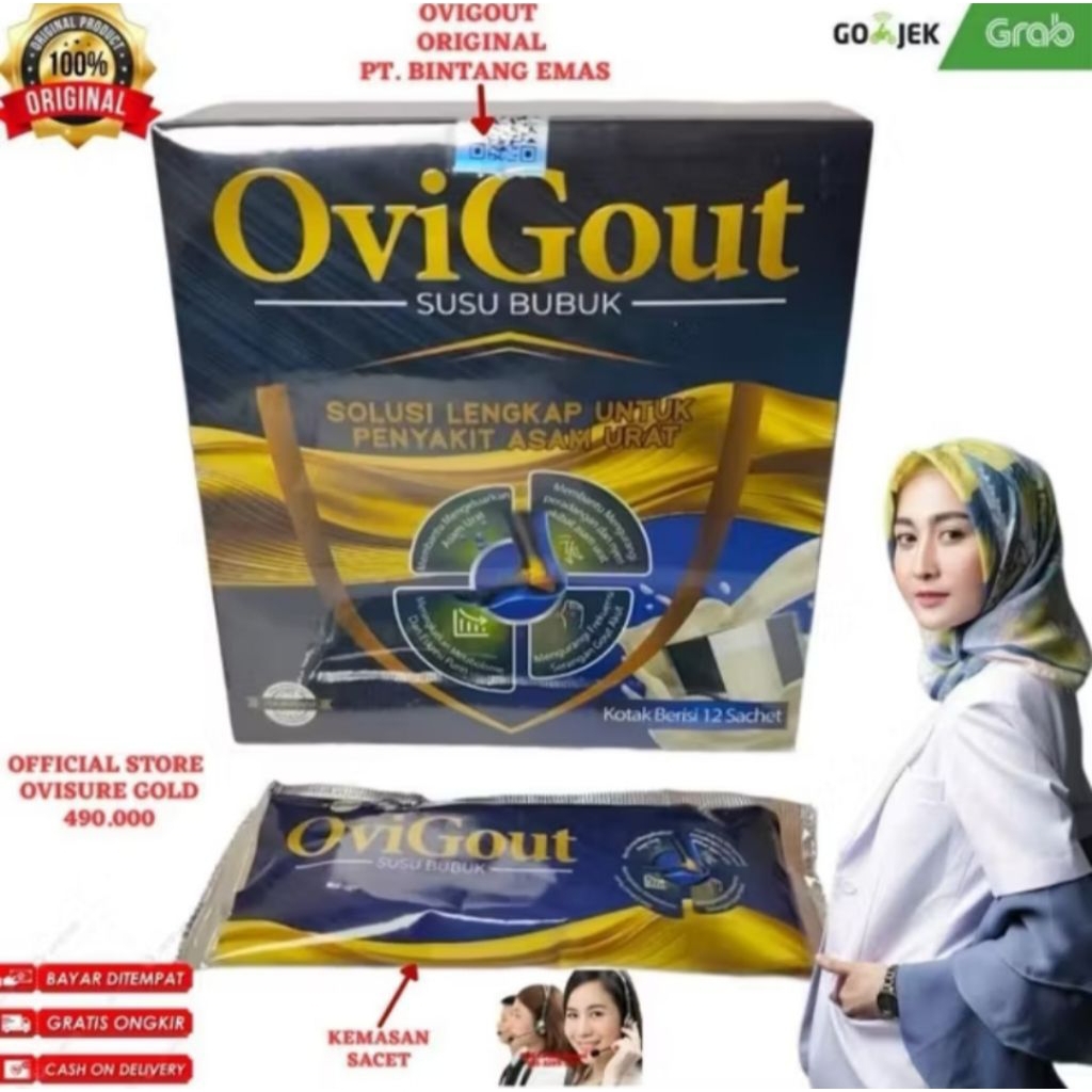 Jual OVIGOUT MILK SUSU OBAT VITAMIN TULANG & SENDI ATASI OSTEOPOROSIS ...