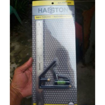 Jual HASSTON Combination Try Square Penggaris Siku Tukang Waterpas ...