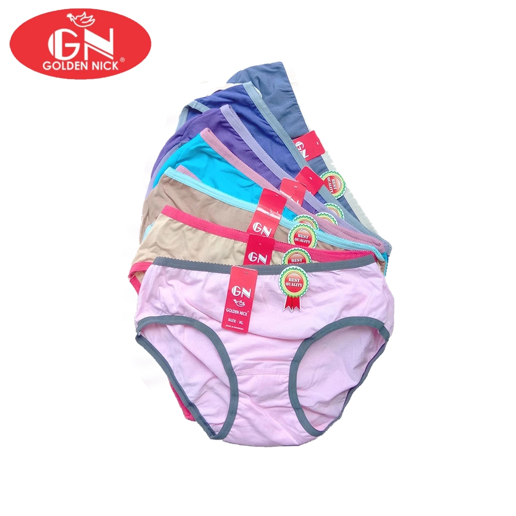 Jual ( 6pc ) CD Golden Nick 130 | Celana Dalam Wanita Golden Nick Midi ...