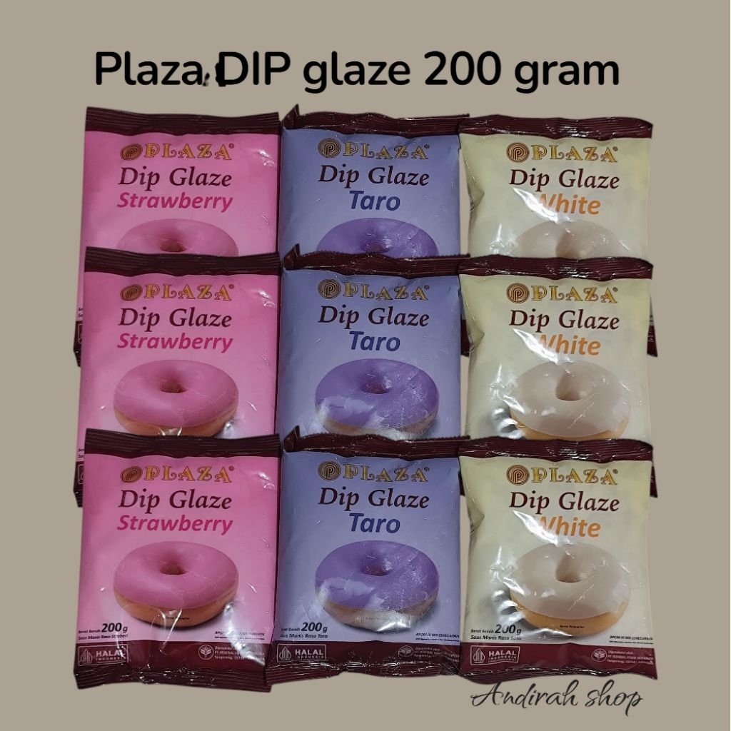 Jual PLAZA DIP GLAZE SACHET All variant 200 gr | Shopee Indonesia