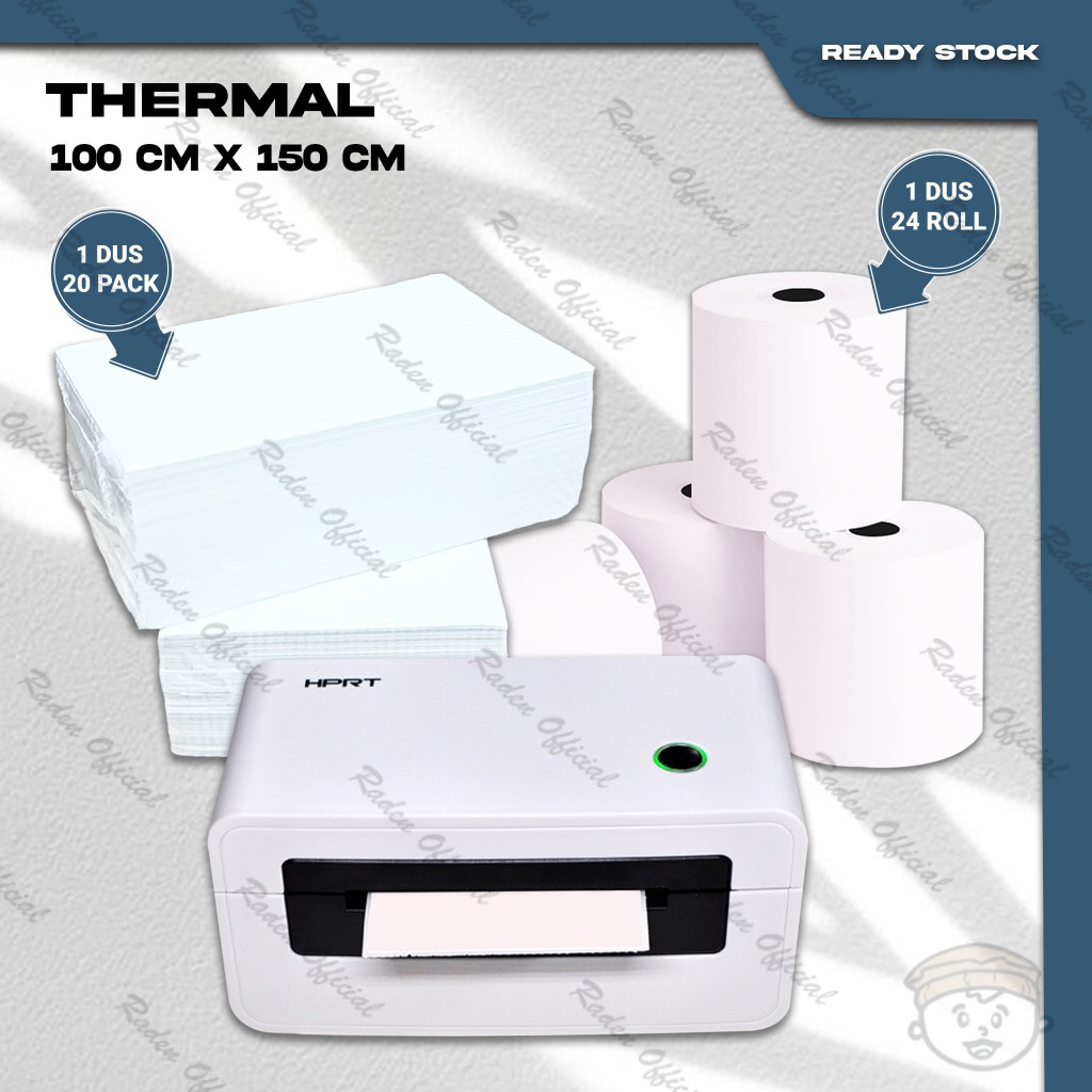 Jual Kertas Thermal Sticker Label Barcode Ukuran 100X150 | Shopee Indonesia