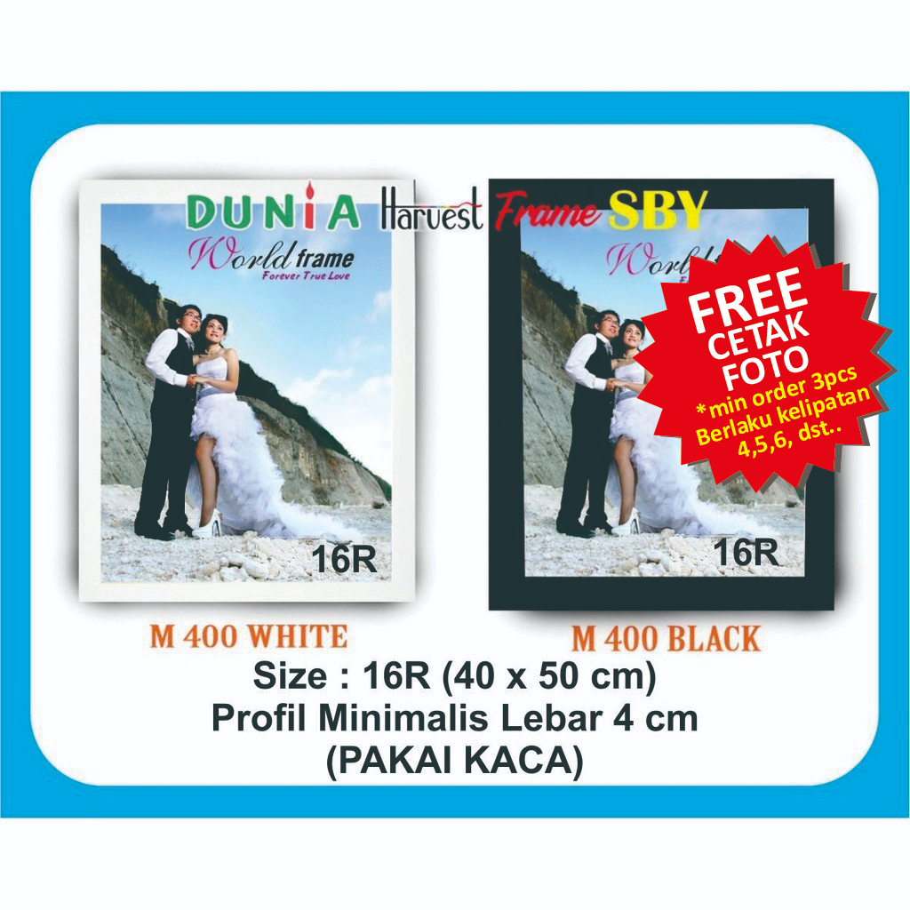 Jual 16R Frame Foto - Pigura Photo - Bingkai Minimalis M400 40x50 Pakai ...