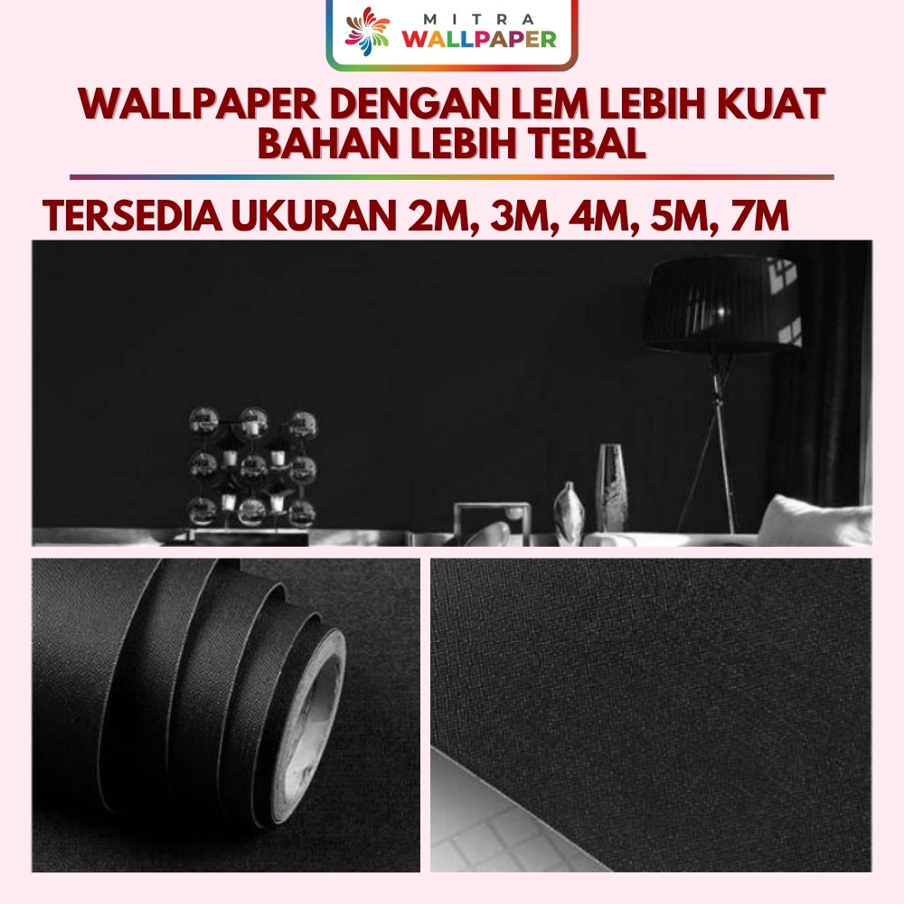 Jual Wallpaper Dinding Kamar Tidur Hitam Wallpaper Dinding Hitam Polos ...