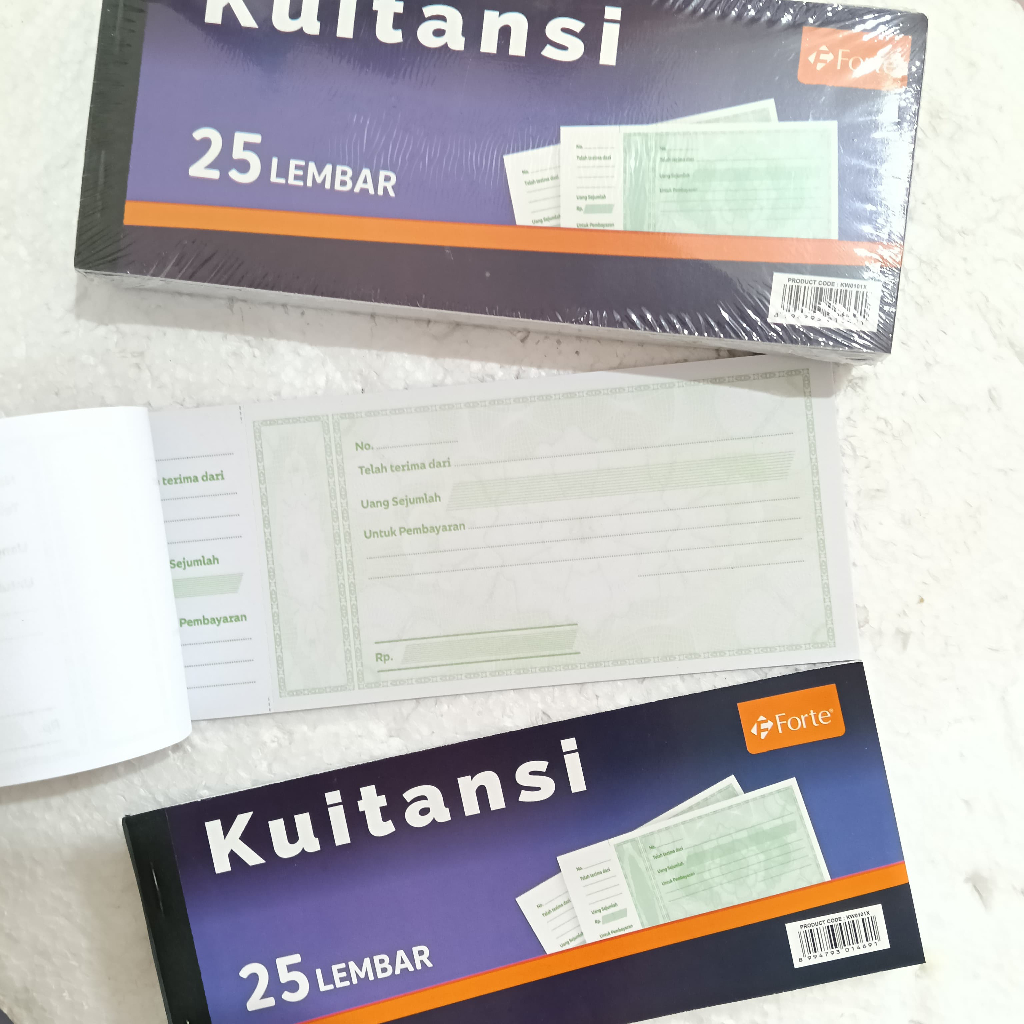 Jual Kwitansi Besar Forte Isi 25 Lembar – 1 Pak (10 Buku) | Shopee ...