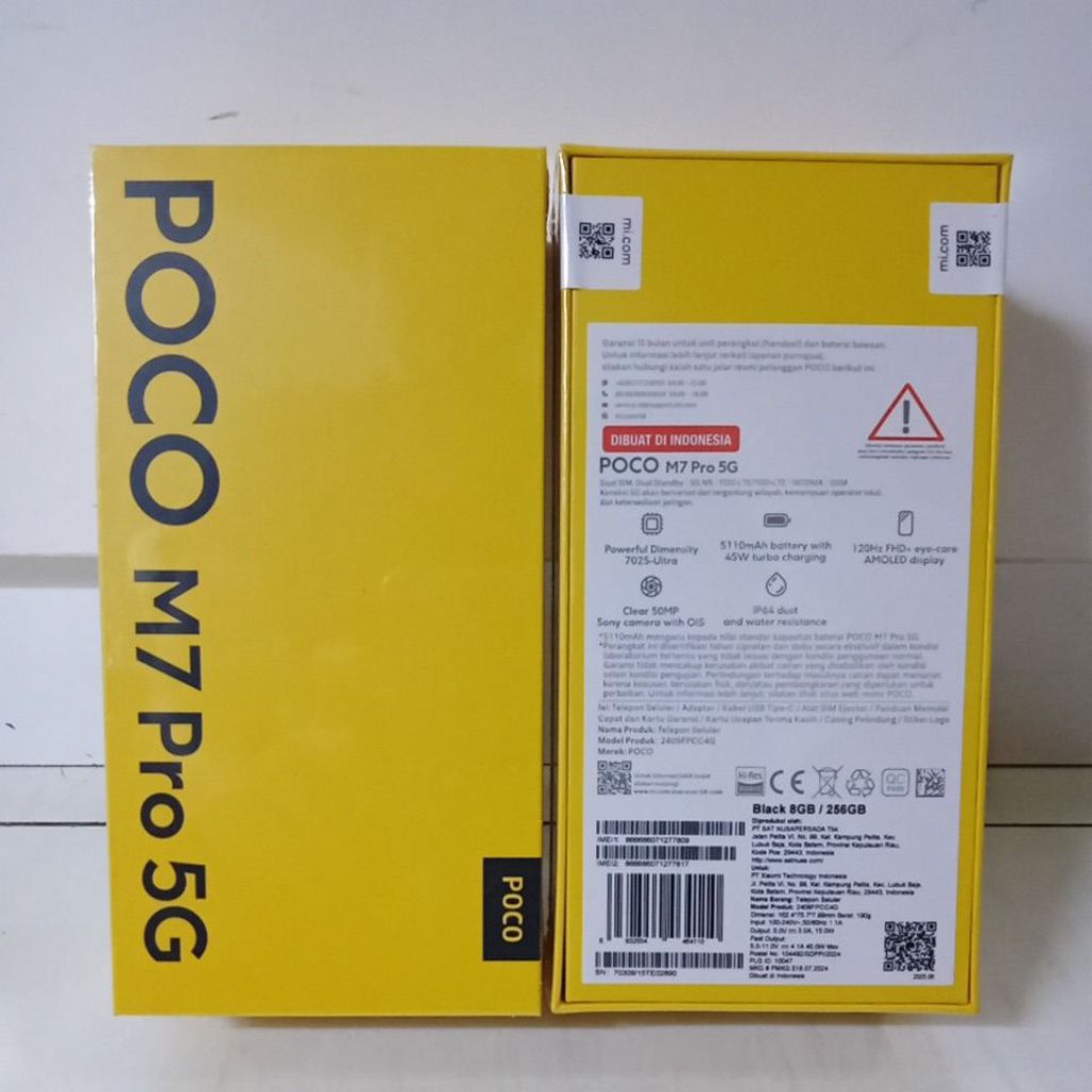 Jual Poco M7 Pro 5G 8/256 No repack garansi resmi | Shopee Indonesia