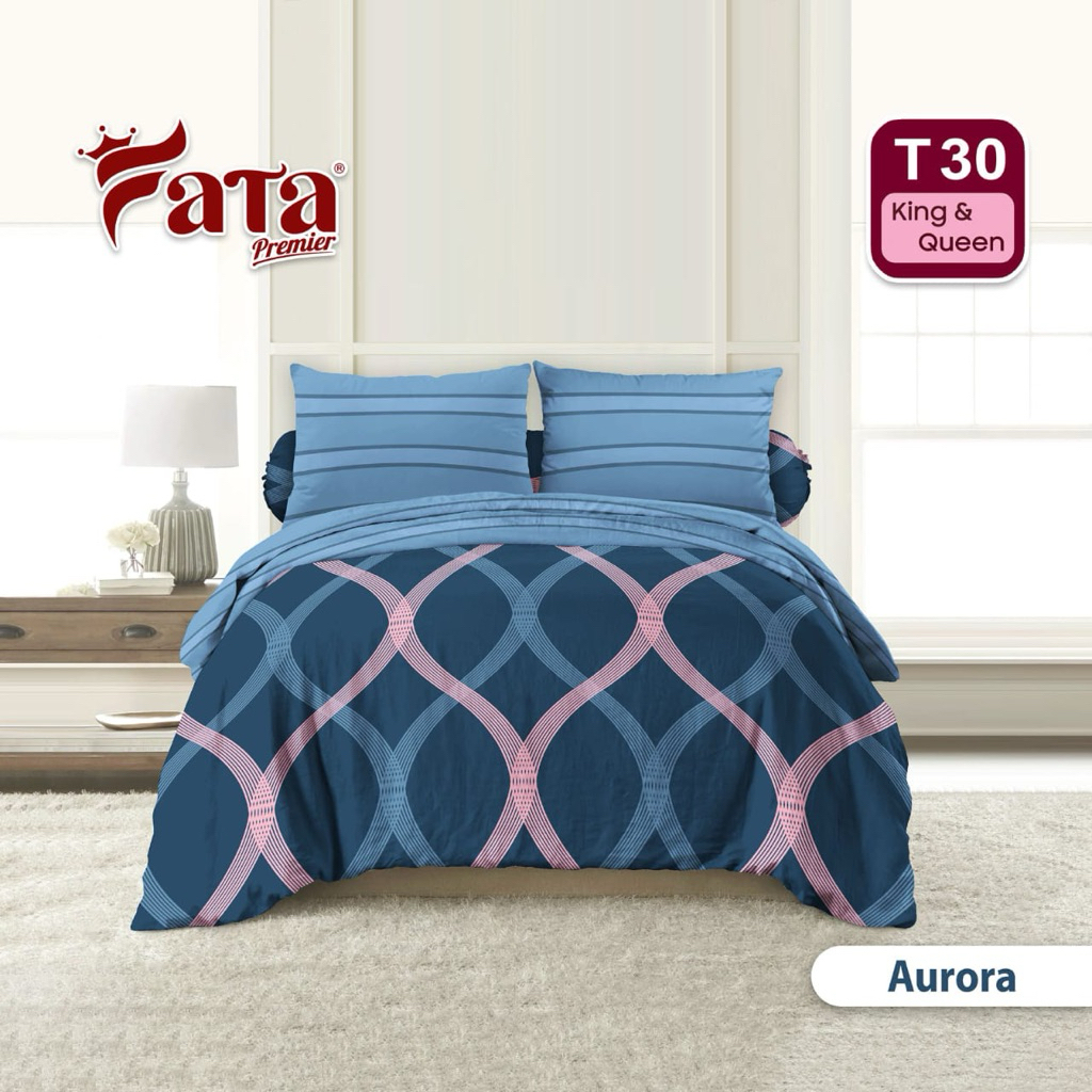 Jual Bed Cover Set Fata Tinggi 30 Motif Aurora Ukuran King 180x200 ...