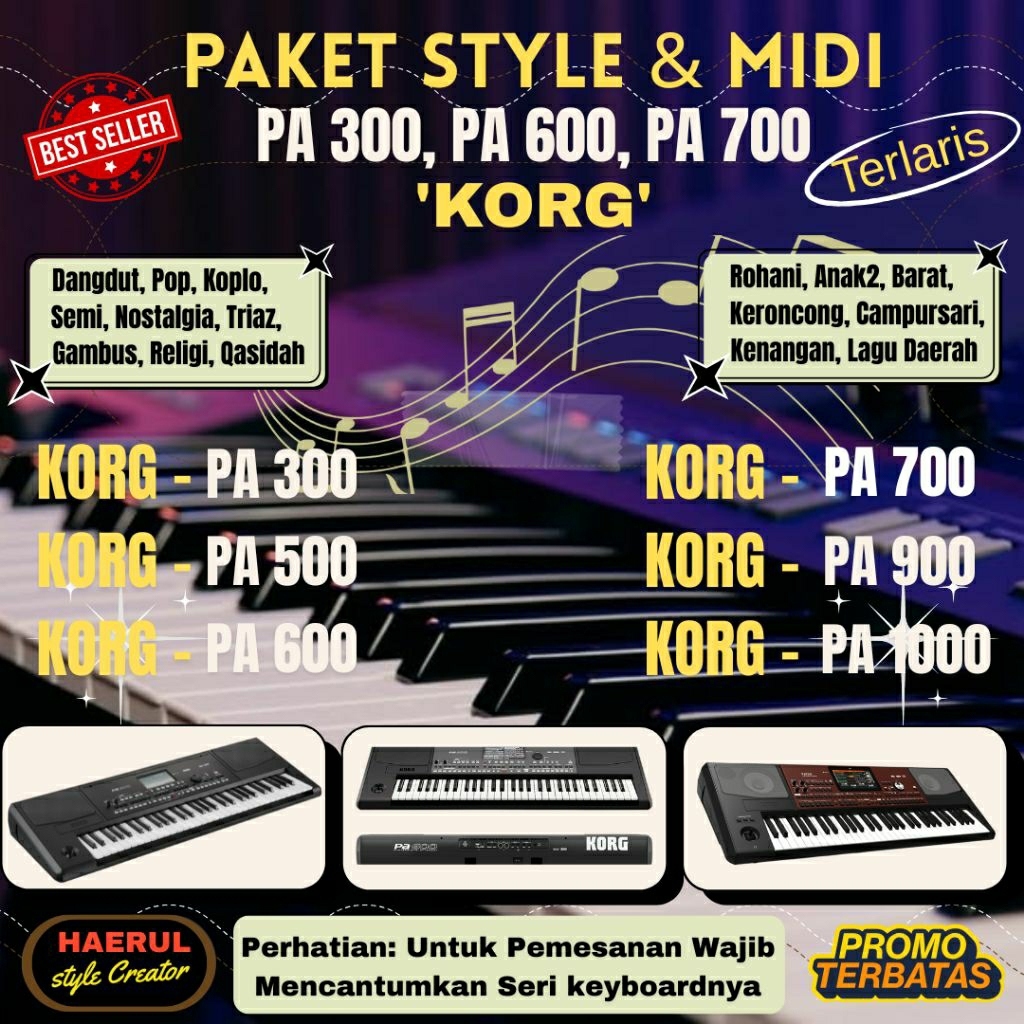 Jual Paket Style & Midi Husus Korg Sampling | Shopee Indonesia