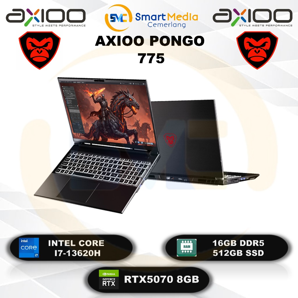 Jual AXIOO Gaming Pongo 775 - Intel i7-13620H - 16GB - 512GB - RTX5070 ...