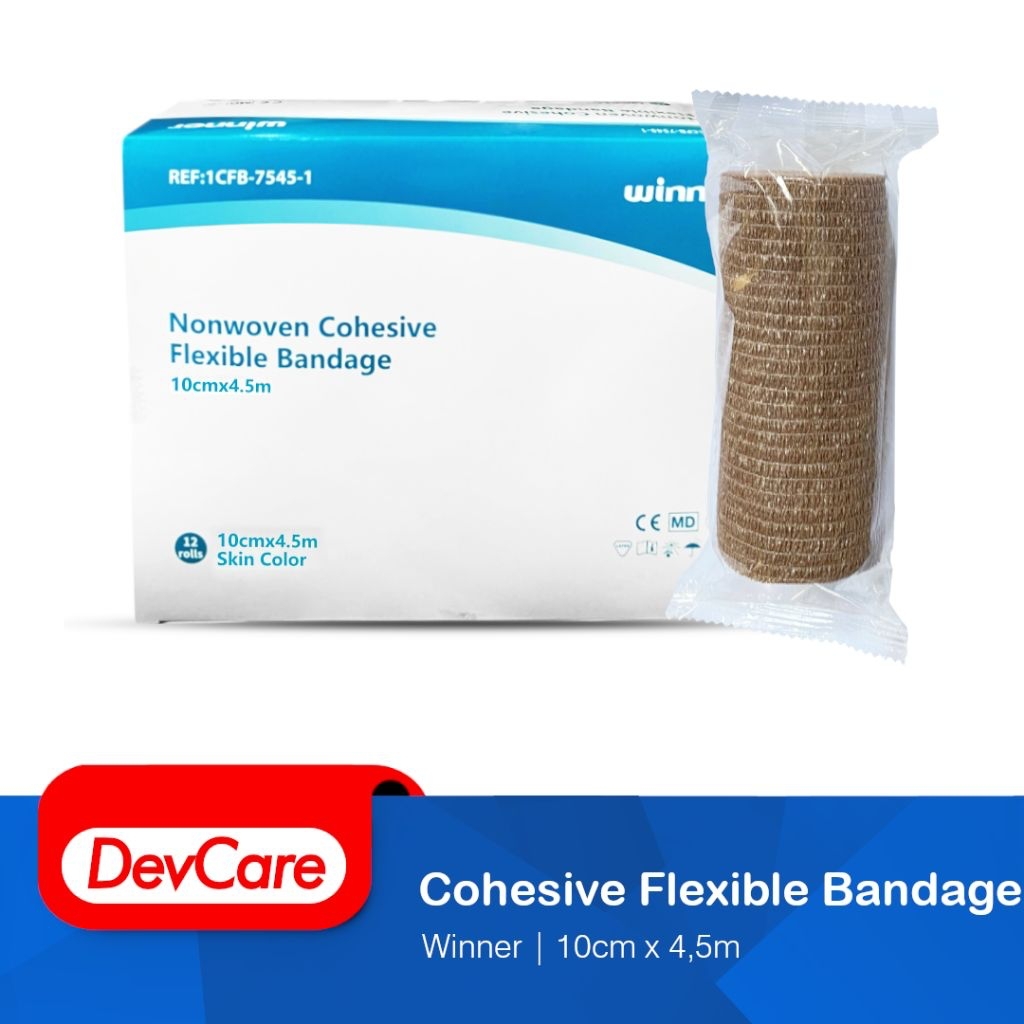 Jual WINNER Cohesive Flexible Bandage 10cm 7.5cm 5cm x 4.5m Perban ...