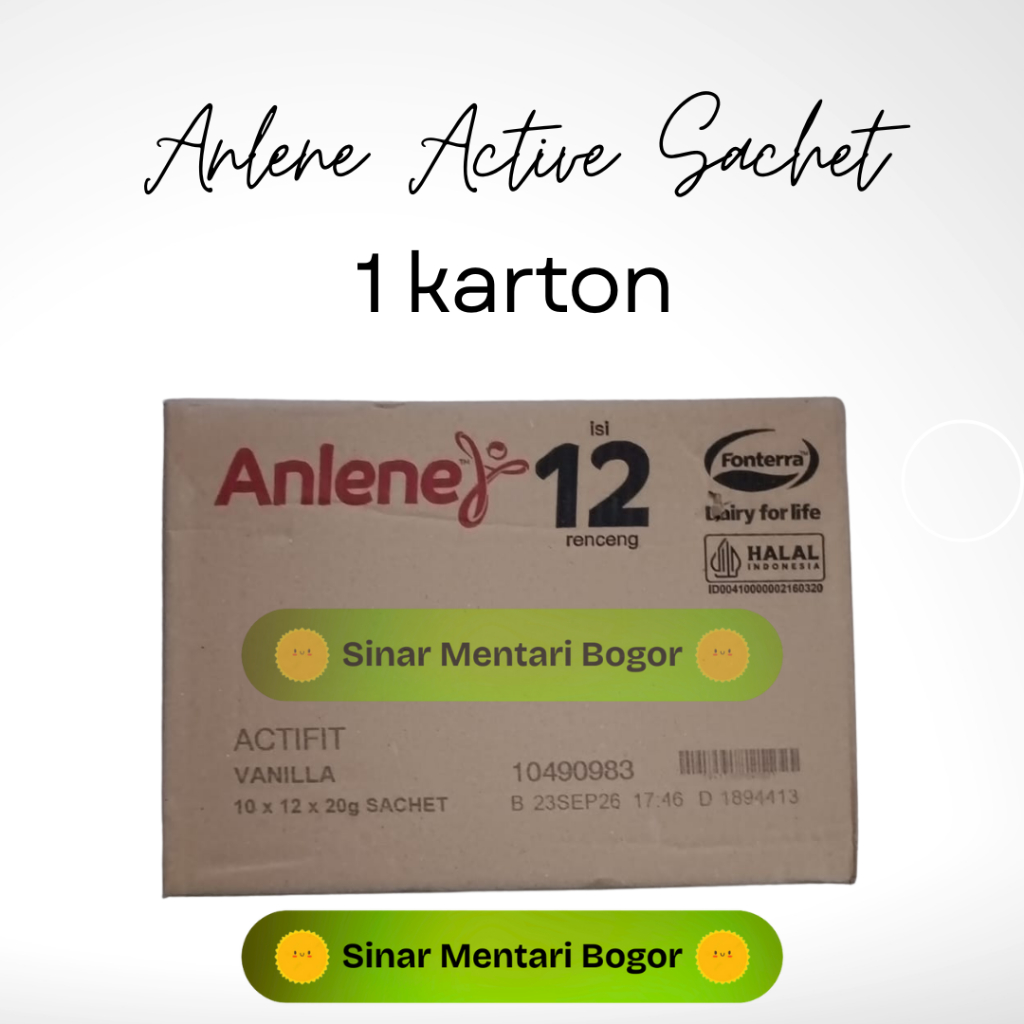 Jual Anlene active sachet coklat/vanilla - 1 KARTON - | Shopee Indonesia