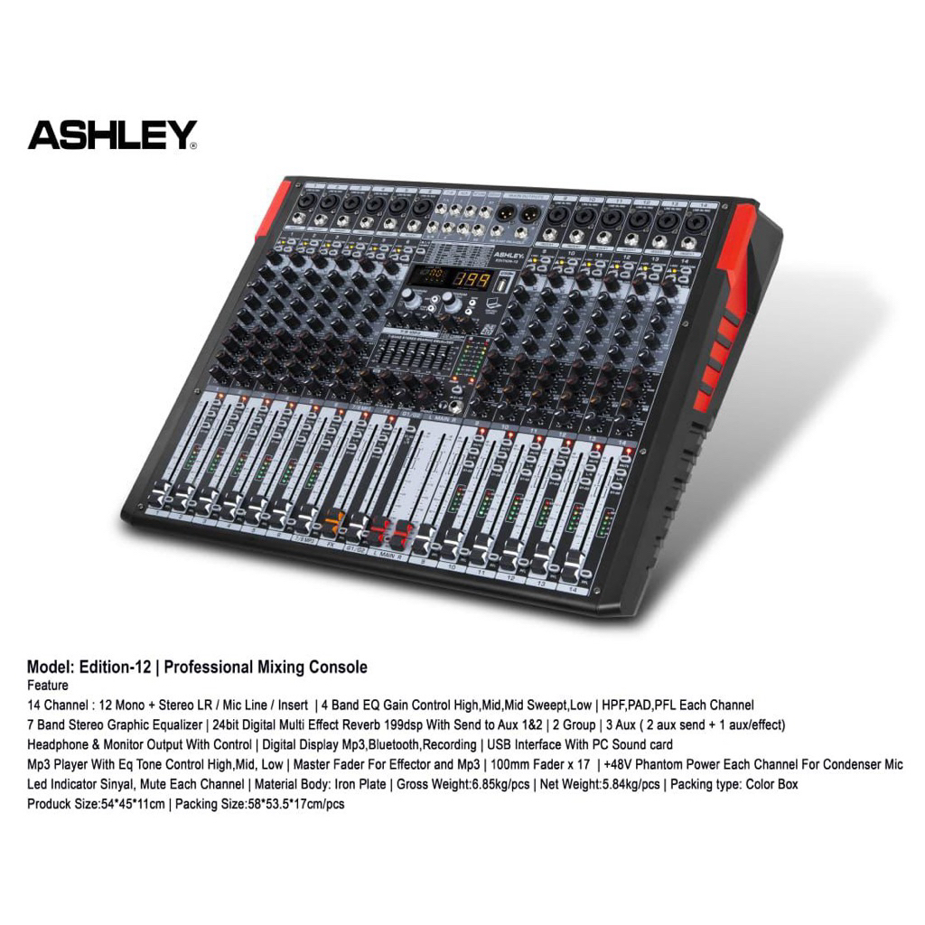 Jual Mixer Ashley Edition 12 Channel Original Ashley mixer 12 channel ...