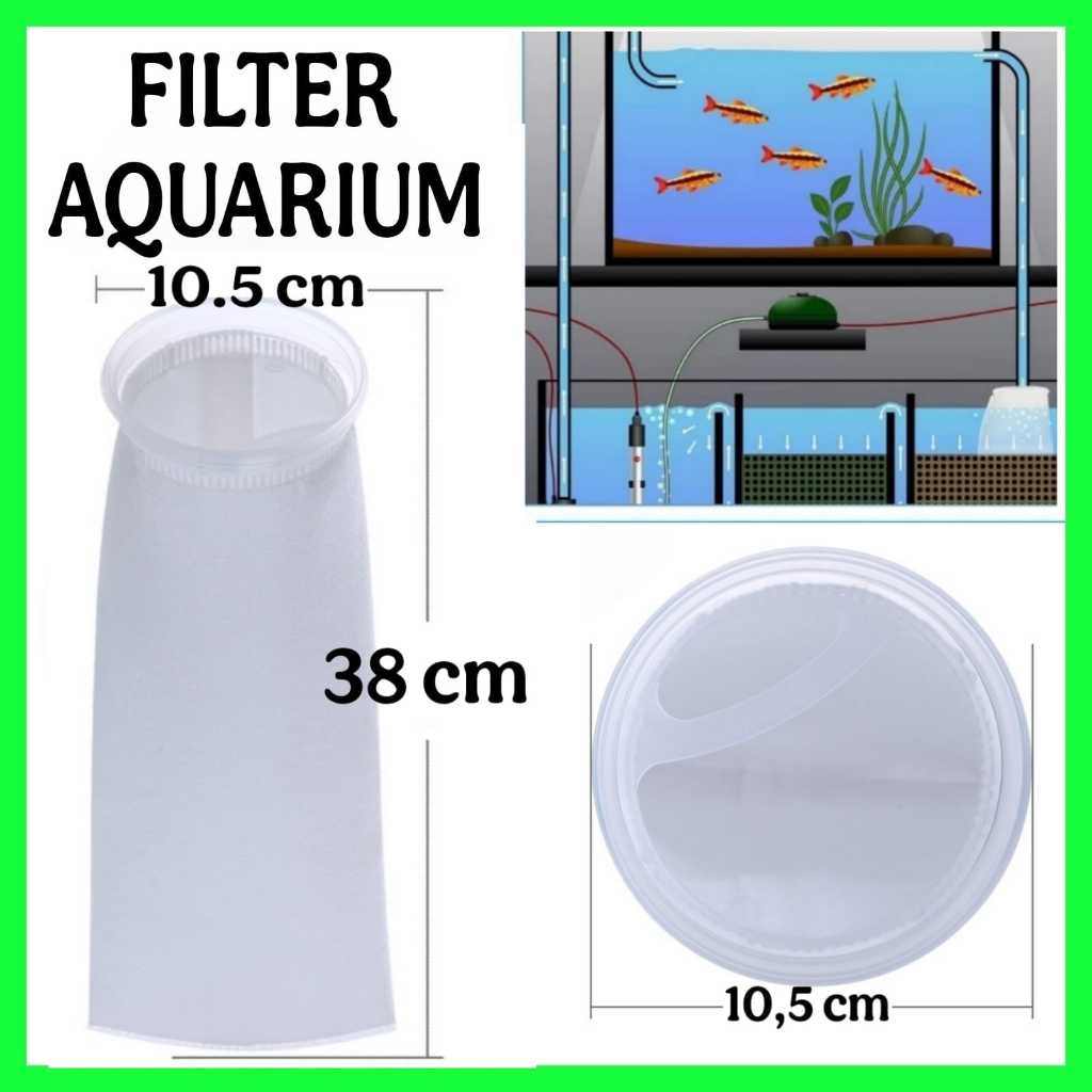 Jual FILTER AIR AQUARIUM SARINGAN AIR 10,5 CM X 38 CM UKURAN 1 SAMPAI ...
