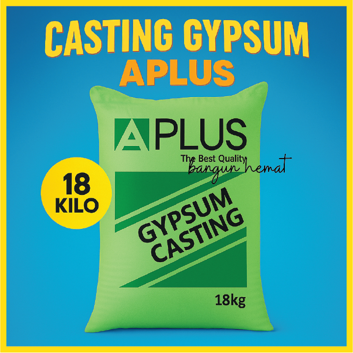 Jual Semen Gypsum Aplus 18kg untuk Plafon, Kerajinan Tangan & Cetak ...