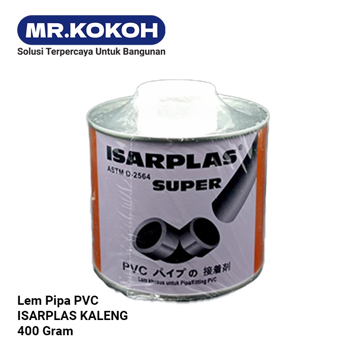 Jual Lem pipa PVC Isarplas kaleng / lem PVC Isarplas 400gr / lem pipa ...