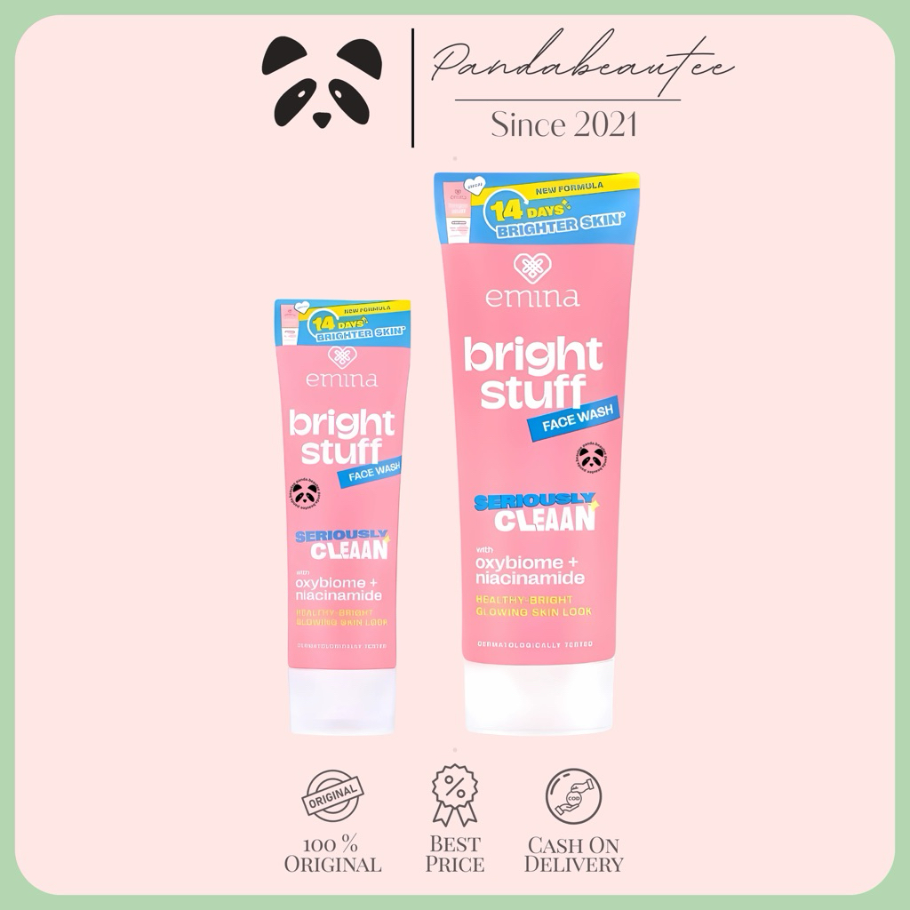 Jual PANDABEAUTEE - Emina Bright Stuff Face Wash | Whip Face Wash Sabun ...