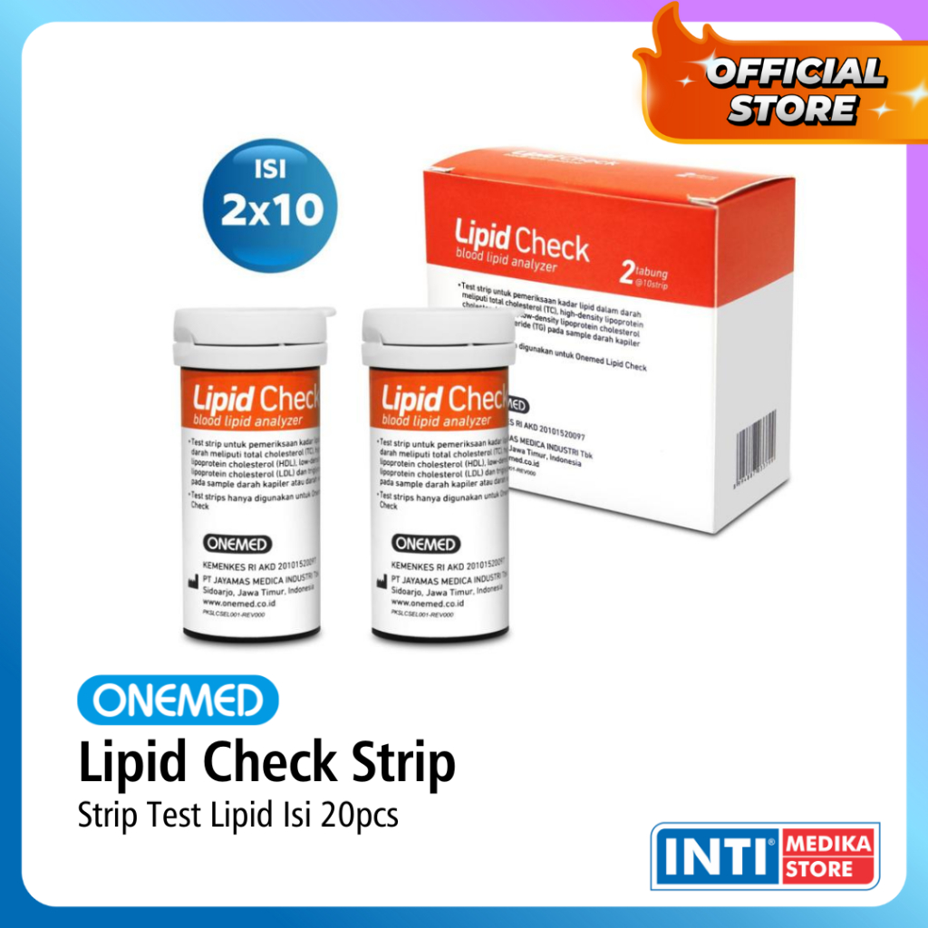 Jual ONEMED - Strip Refill Cek KOLESTEROL LENGKAP Trigliserid HDL LDL ...