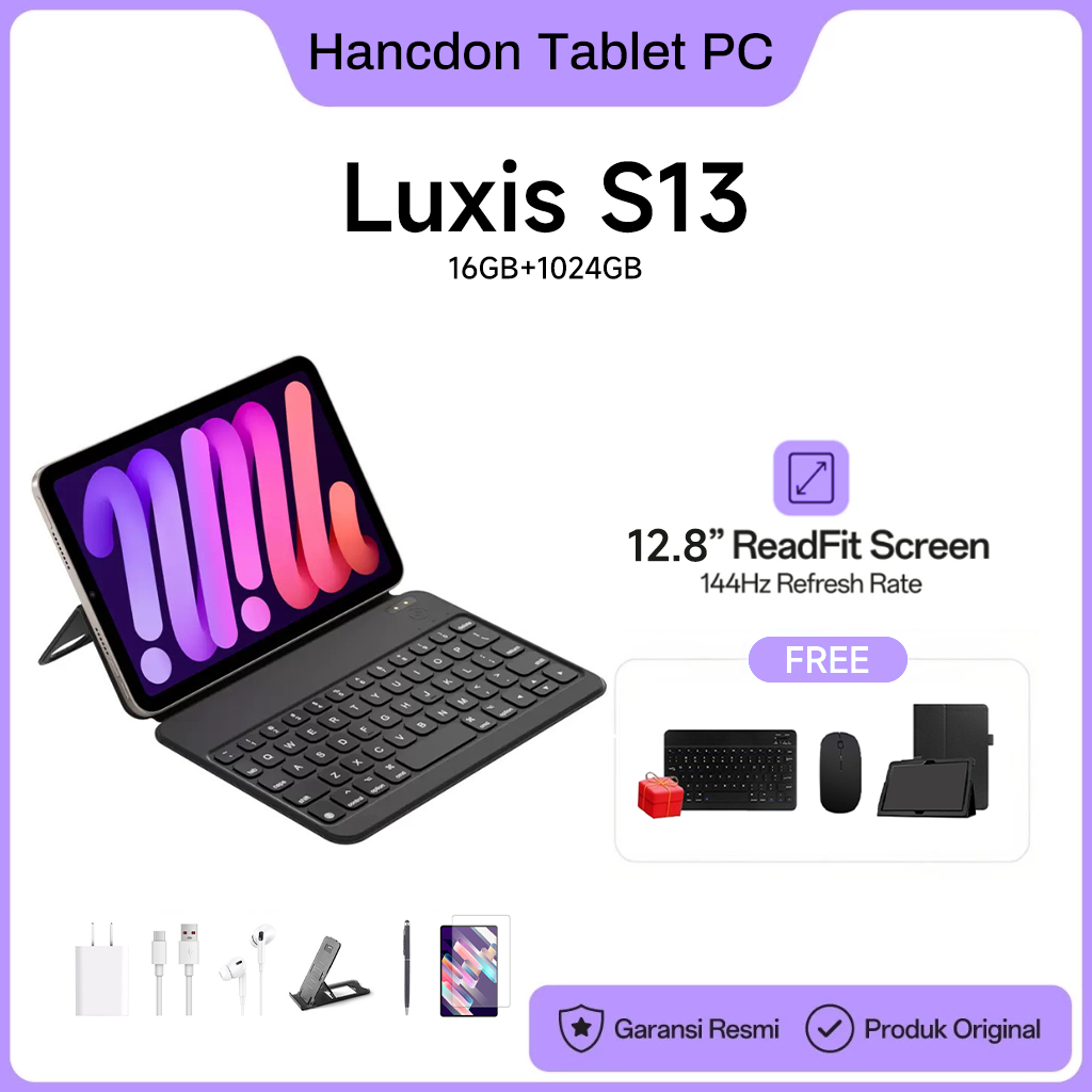 Jual 【Free Mouse Keyboard Case】Luxis Tablet PC Tablet Android S13 (16GB ...