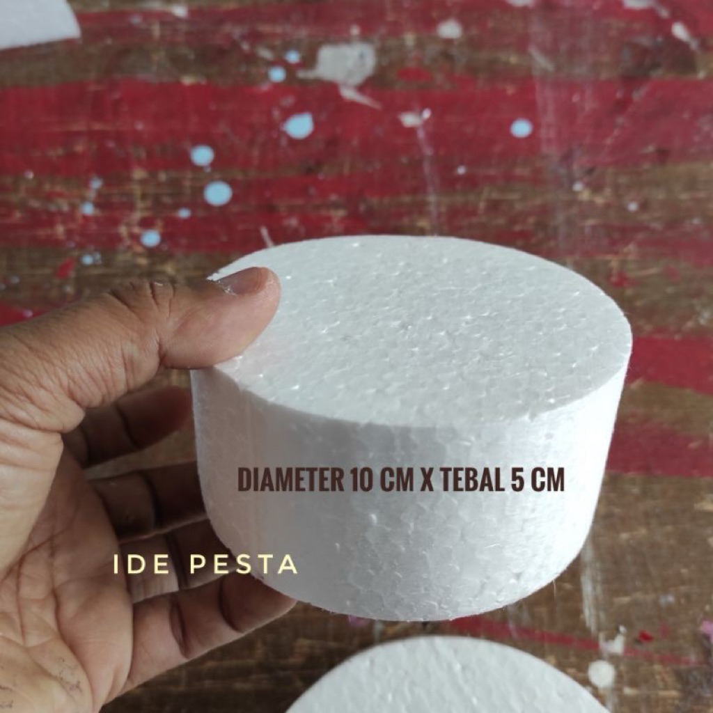 Jual Styrofoam Bulat Tinggi 5cm Diameter 10cm | Shopee Indonesia