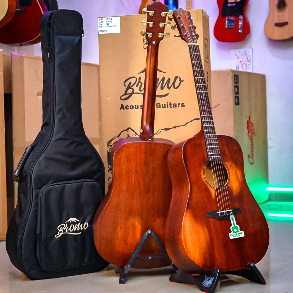 Jual Gitar Bromo BAR1H/BAR1HM/BAR1H-hs All Solid series Transkustik ...