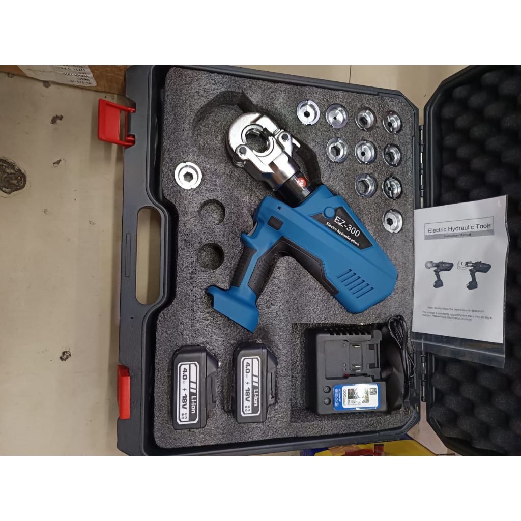 Jual tang press skun baterai EZ-300 battery hydraulic crimping tool ...