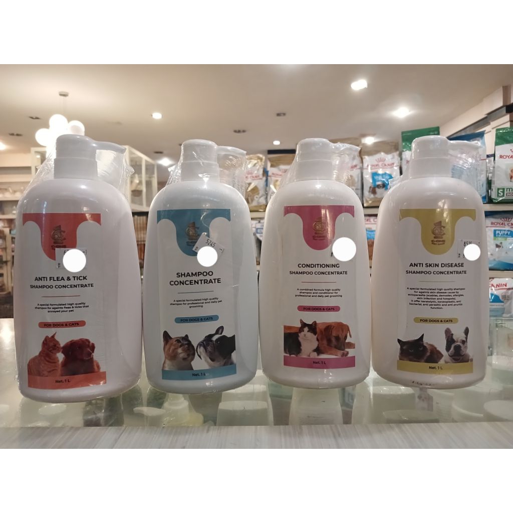 Jual Shampoo C-one For dogs & cat 1liter - Shampoo anjing - Shampoo ...