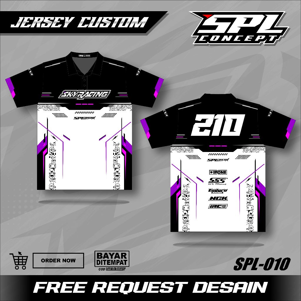 Jual Jersey Racing Custom Full Printing Jersey Balap Racing Bisa Custom ...