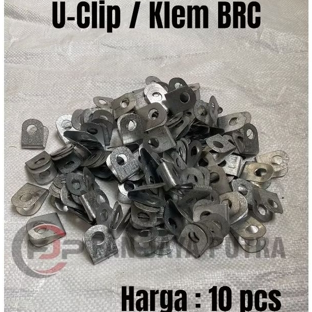 Jual U-Clip Klem BRC | Claim Pagar BRC Harga Per 10 Pcs | Shopee Indonesia