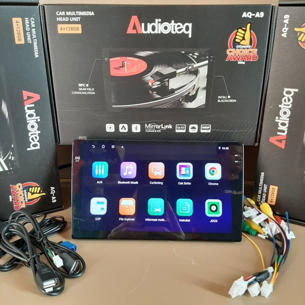 Jual HEAD UNIT ANDROID 9 INCH AUDIOTEQ RAM 4/128 GB NFC PREMIUM SERIES ...