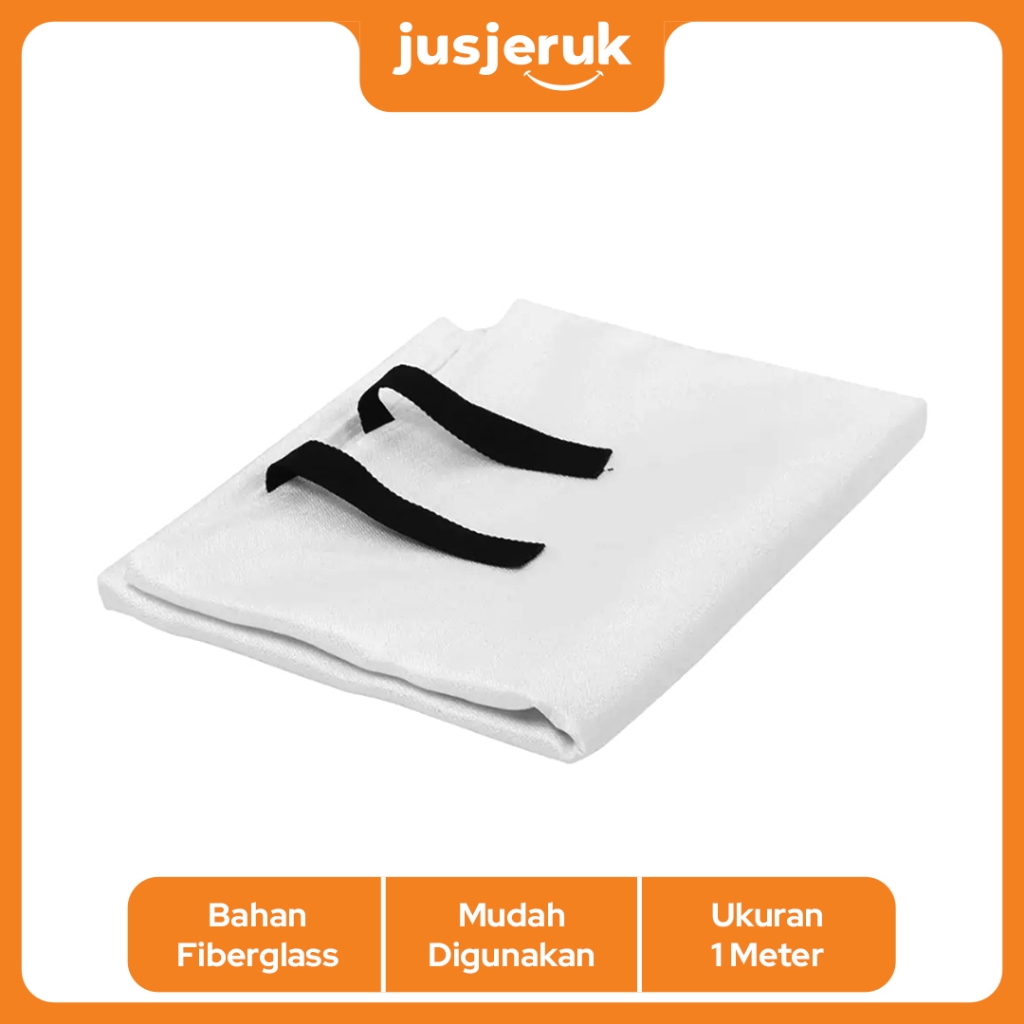 Jual Kain Pemadam Api Fiberglass Fire Blanket Flame Shelter Cover ...