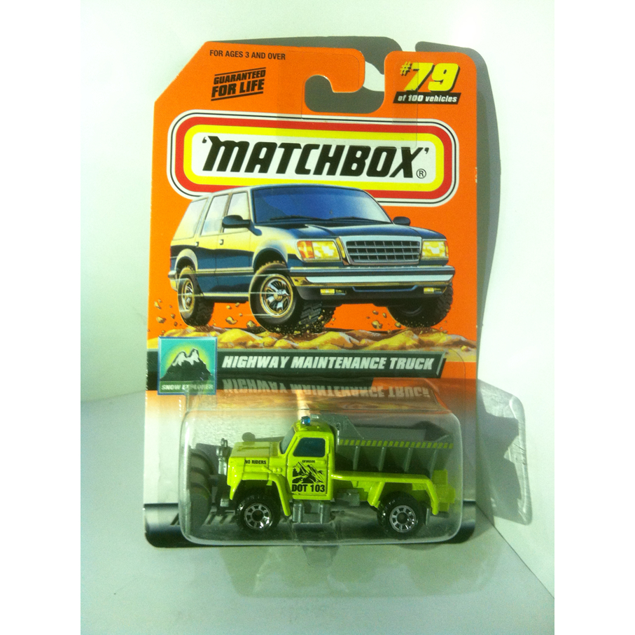 Jual Matchbox. 2000 Snow Explorer - 79. Highway Maintenance Truck ...