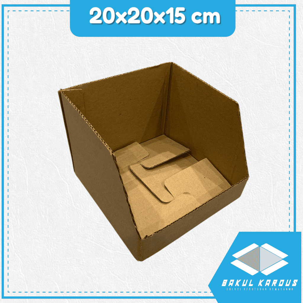 Jual kardus model bin box file ukuran 20x20x15 cm - partisi rak barang ...
