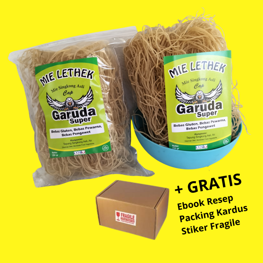 Jual Mie Lethek Cap Garuda Super 1kg Premium Gluten free Asli terbuat ...