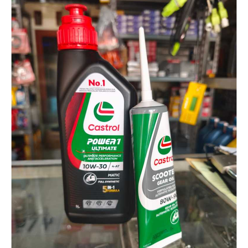 Jual CASTROL POWER1 ULTIMATE 1 LITER 10W-30 + CASTROL GEAR OIL | Shopee ...