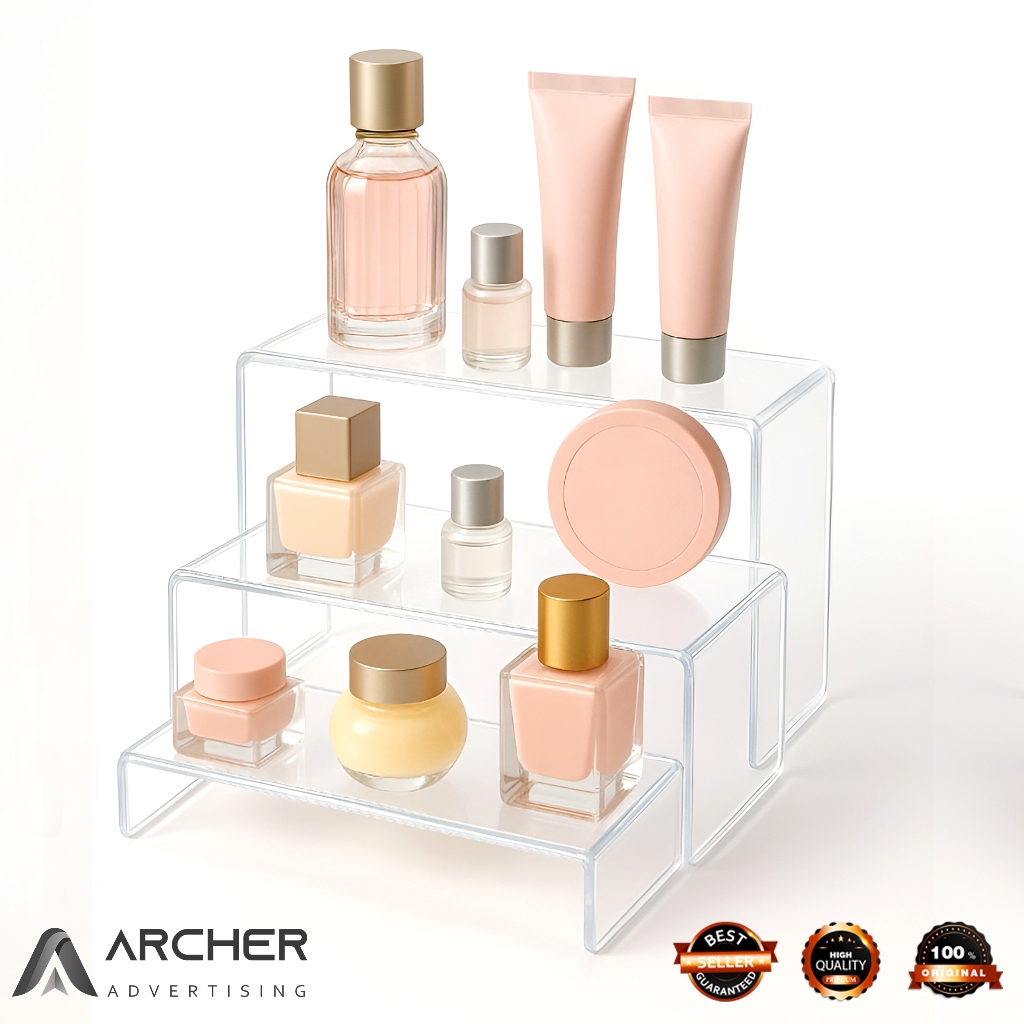 Jual STAND DISPLAY DUDUKAN TATAKAN FIGURE 3 TINGKAT PISAH AKRILIK ...